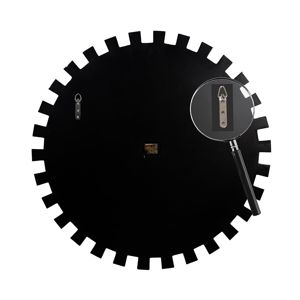 Ceas rotund de perete cu structura din Mdf si sticla