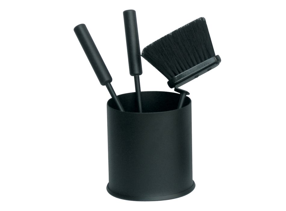 Suport de scule rotund cu 3 unelte pentru șemineu