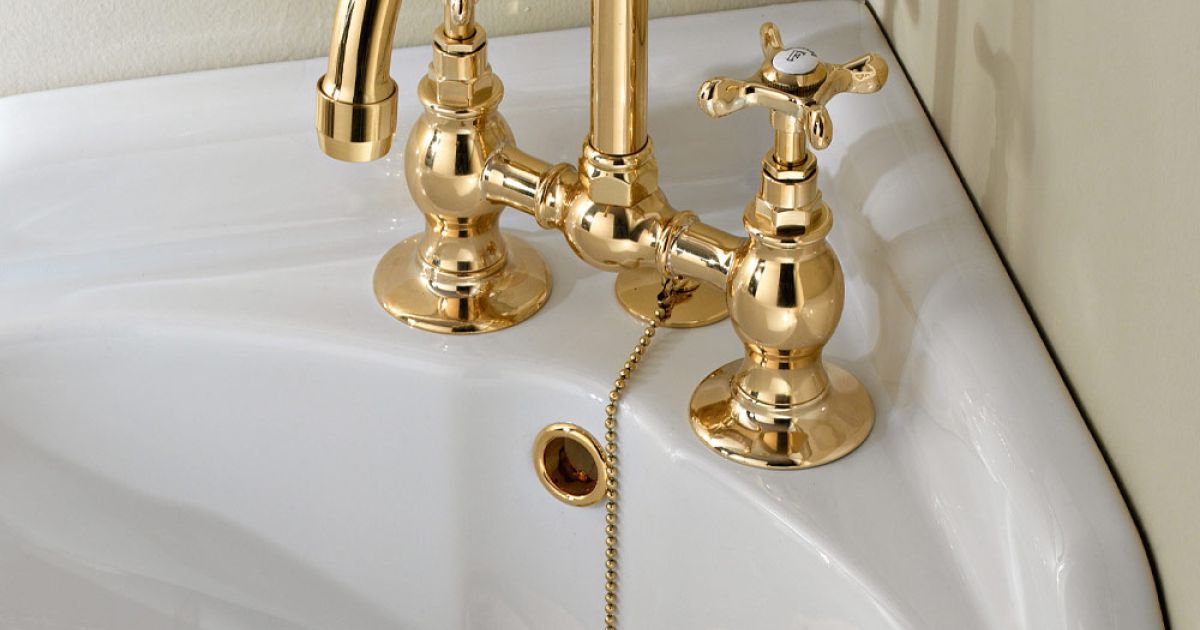 Robinet din alamă pentru bazin pentru bazin, realizat manual, design clasic