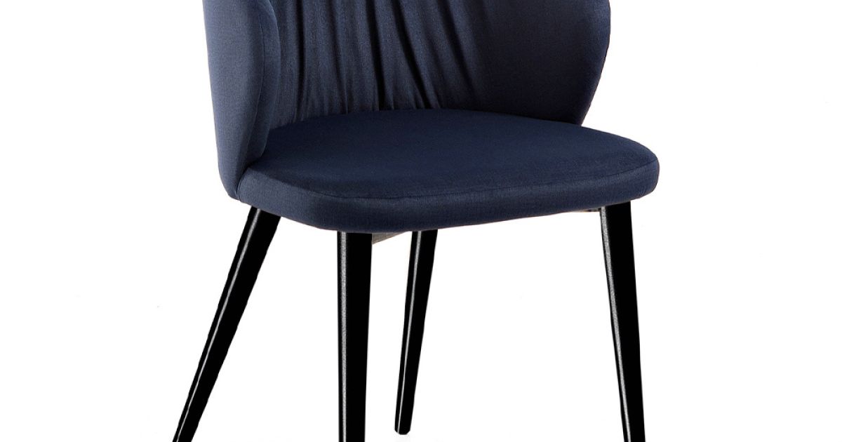 Scaun de sufragerie cu design de lux din stofa si lemn