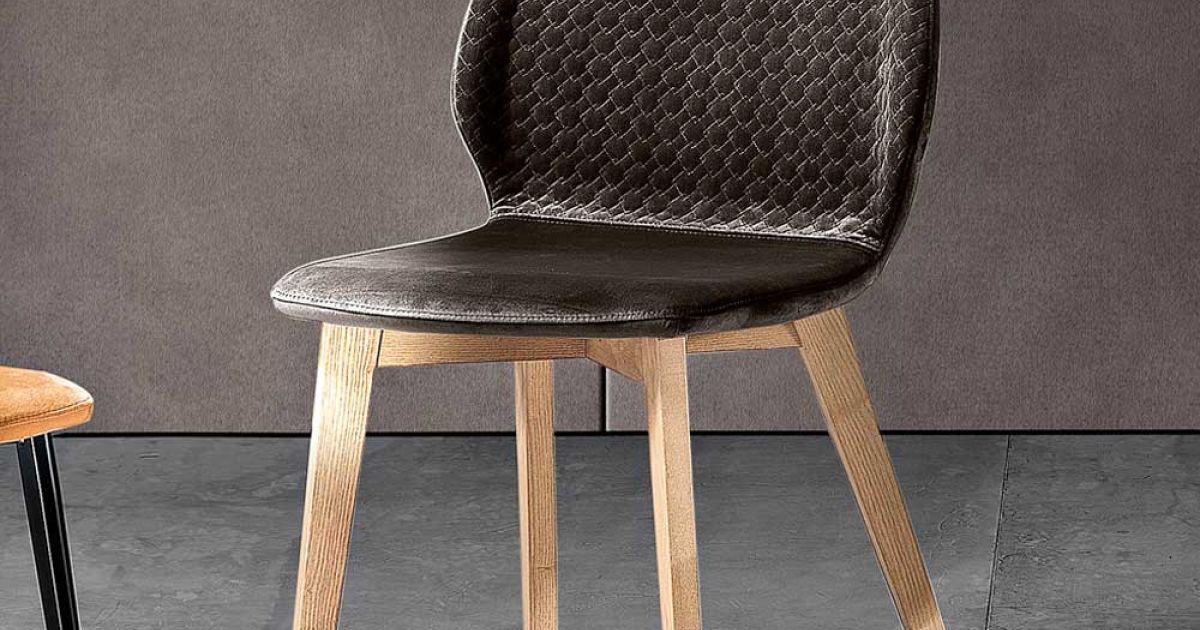 Scaun elegant de design modern pentru living, fabricat in Italia
